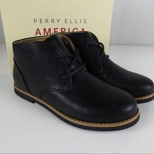 Perry Ellis | Shoes | Perry Ellis Faux Vegan Leather Chukka Boots Nib ...